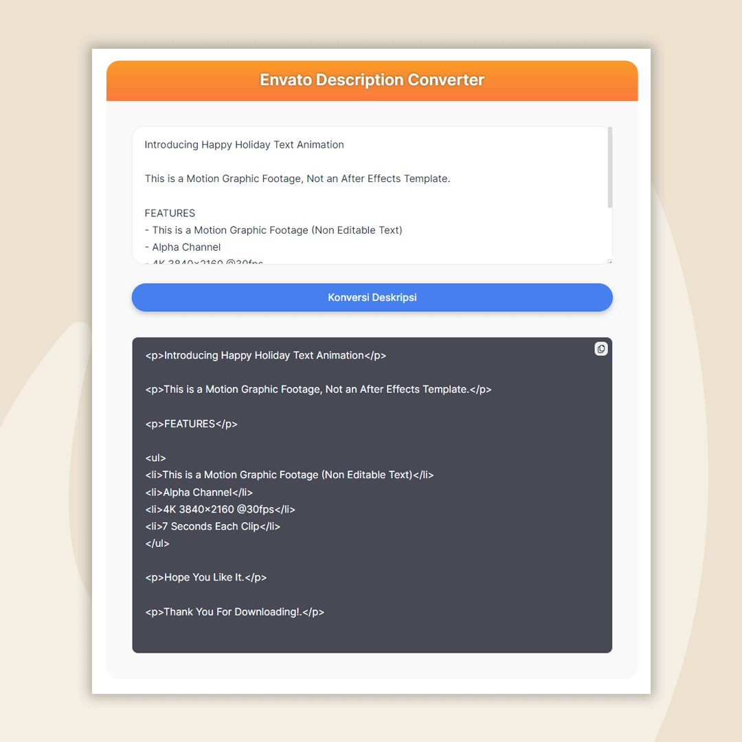 Kelas Motion Expert Envato